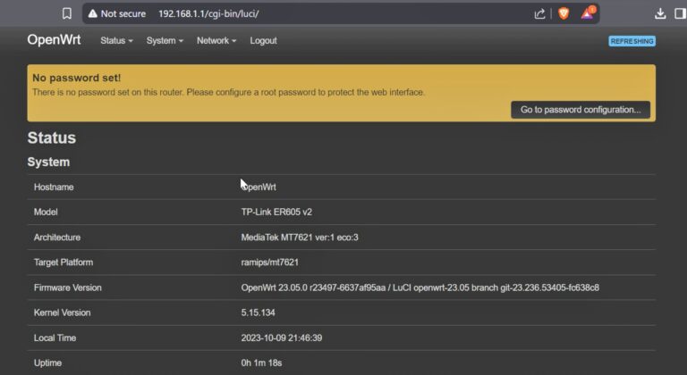 Flash OpenWRT on TP-Link ER605 V2
